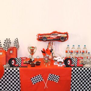 TONIFUL Race Car ONE Letter Sign Table Centerpieces Fast One Birthday Decorations for Boys,Cars 1st Birthday Decorations for One Year Old Birthday Favors Party Baby Shower Photo Booth Props(2 Set)