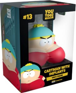 youtooz cartman with implants 3.2" vinyl figure, official licensed collectible from animated tv show south park, by youtooz south park collection