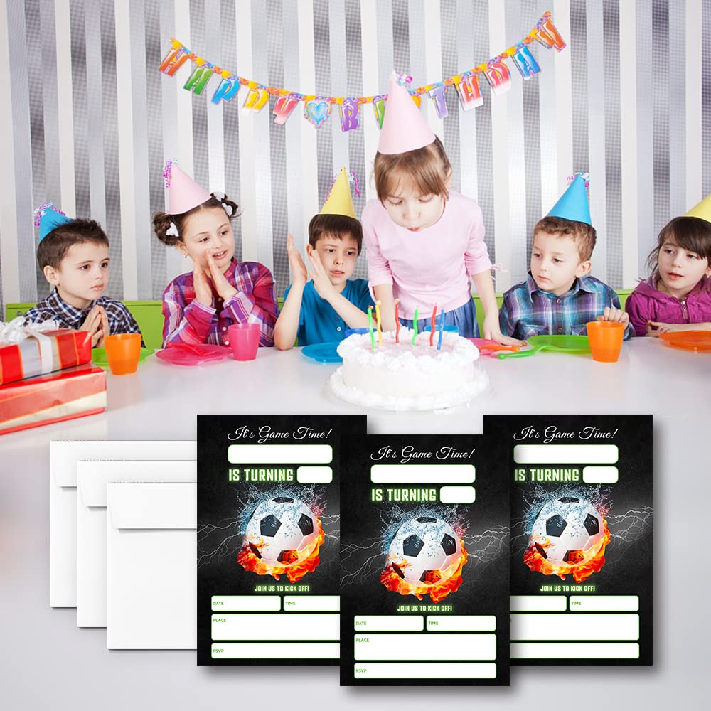 LoaHak Football Birthday Invitation, Soccer Birthday Invitation Digital, Football Birthday Party, Happy Birthday Party Invitations For Kids, Birthday Invitations. (043)