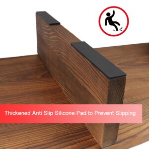 39.4'' Long Wooden Step Stool for Elderly, Half Wooden Riser Step Stool for Bedside, Bathroom, Kitchen and Outdoor High Steps(39.4" L*11.8" W*4.3" H)