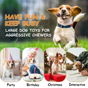 Sasadog Dogs Chew Toys for Aggressive Chewers, Tough Dog Toys, Indestructible Dog Toys, Tough Dog Toys, for Large/Medium Dogs Chew, Caterpillar, Brown