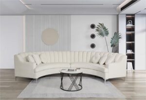 legend vansen curved sectional for living room velvet symmetrical modular sectional sofa couch