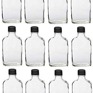 12PK Black Tamper EVIDENT Screw CAPS 28/400 Plastic TE Screw Top Caps for PET Bottles Flasks Boston Round and Wine Bottles to fit Most 28mm CT (Continuous Thread)