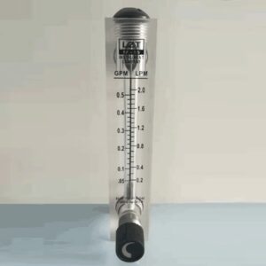 YXQ Water Liquid Flow Meter 0.05-0.5GPM 0.2-2LMP 1/2 Inch PT Thread Knob Panel Type Flowmeter