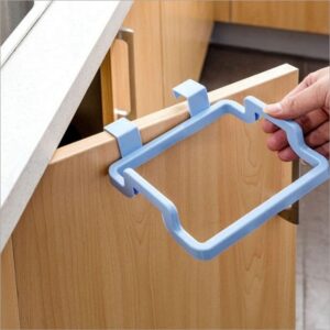 Vctitil 2Pcs Kitchen Cabinet Door Back Type Trash Bag Holder Plastic Storage Rack Trash Garbage Bag Holders