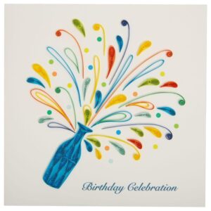 NIQUEA.D, Birthday Celebration Quilling Birthday Card