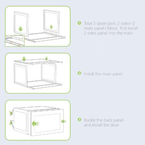 OMOPIN XL Shoe Storage Box,8 Pack Drop Side Shoe Boxes Clear Plastic Stackable,Sneaker Display Case with Magnetic Door Fit up to US 13（13.4”x 10.6”x 8.3”(8 Pack Clear)