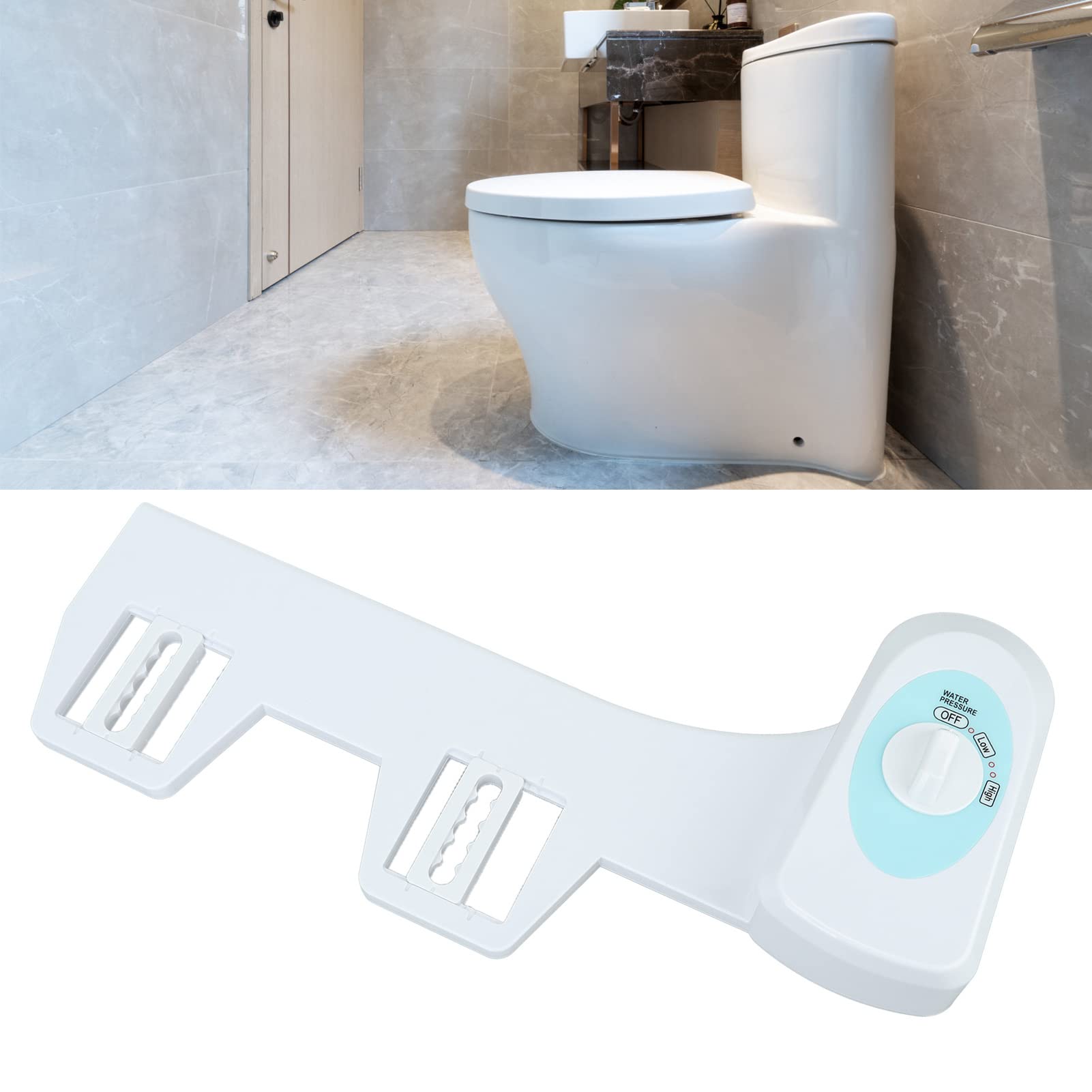 Fafeicy Bidet Toilet Attachment, Toilet Self Sprayer Toilet Bidet Smart Gentle Toilet Self Sprayer for Men Women Children Elderly (1/2)