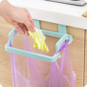 Vctitil 2Pcs Kitchen Cabinet Door Back Type Trash Bag Holder Plastic Storage Rack Trash Garbage Bag Holders