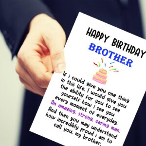 Dapofajo Birthday Card for Brother, Happy Birthday Card for Brother, Love Brother Card, Proud for Brother