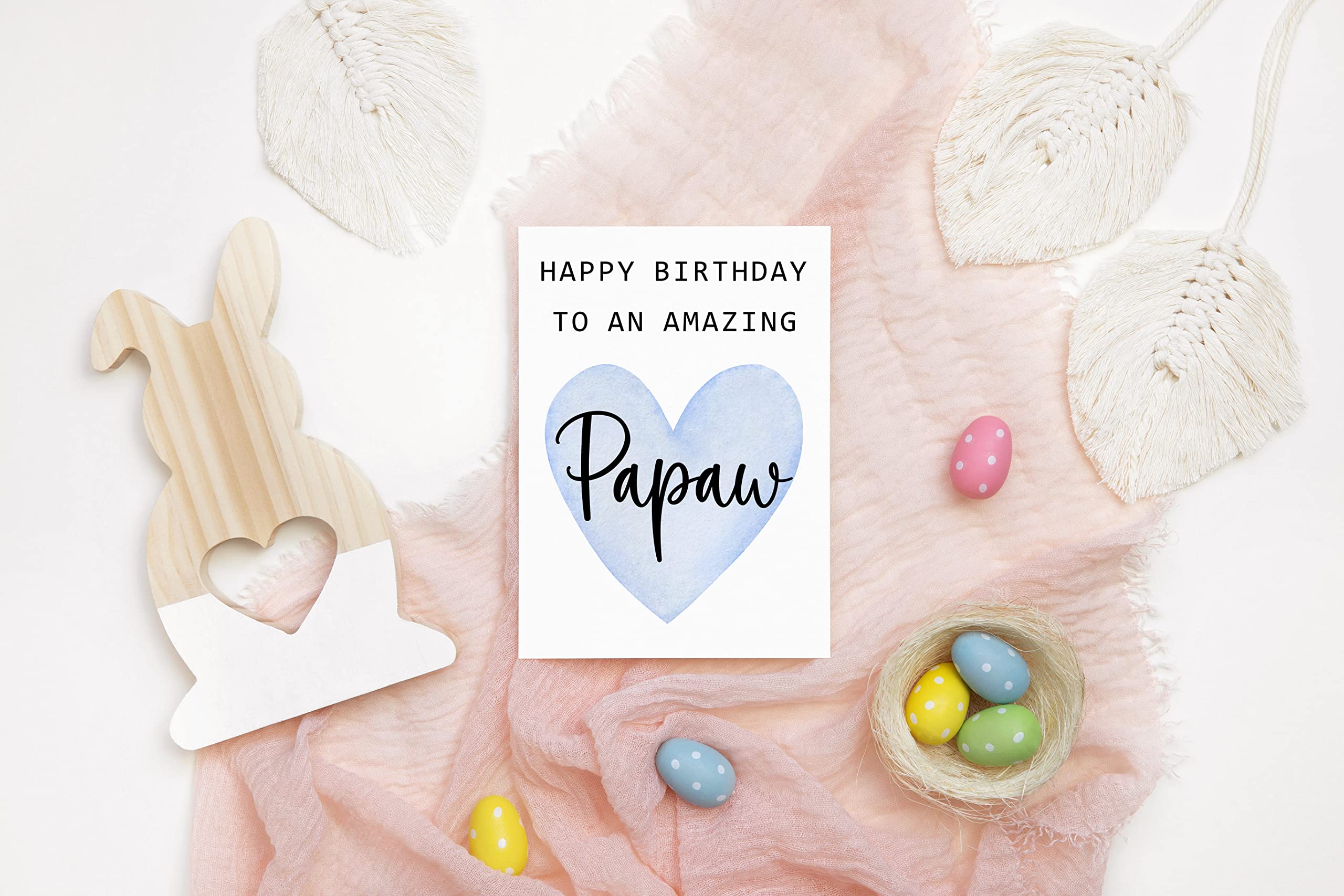 TunlaStore Happy Birthday To An Amazing Papaw Card - Cute Birthday Card For Papaw - Greeting Card - Amazing Papaw Card - Papaw Birthday Gift - Best Papaw Birthday Card - Gift Idea Happy Birthday