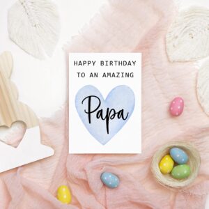 TunlaStore Happy Birthday To An Amazing Papa Card - Cute Birthday Card For Papa - Greeting Card - Amazing Papa Card - Papa Birthday Gift - Best Papa Birthday Card - Gift Idea Happy Birthday