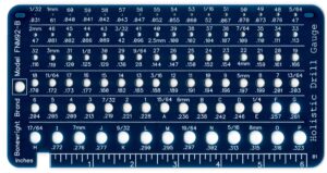 holistic drill bit gauge - 3 drill bit gauges in one