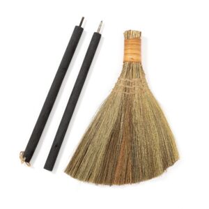 TTS For Home Vietnamese Straw Soft Broom 45inch- Sweeping Hand Long Handle Broomstick for Cleaning, Decoration, Wedding