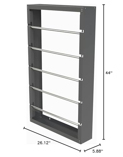 Durham 388-95 Wire Spool Rack, 5 Rods, Wall Mountable