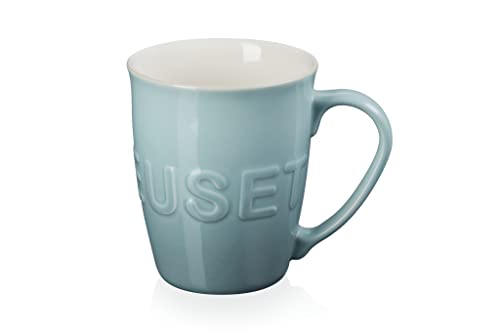 Le Creuset Stoneware 20 oz Extra-Large Logo Coffee Mug, Sea Salt