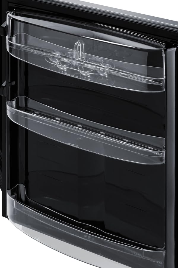 Summit CT66BK2SSIFADA 24” Wide ADA Under Counter Refrigerator-Freezer 4.9 cu.ft. with Panel-Ready Door (Panel Not Included) Automatic Defrost Operation, Black Interior (Panel Ready-ADA-RHD)