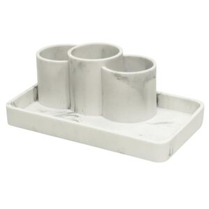 bathroom tray (white04, 5.6" l x 3.5" w x 9.9" h)