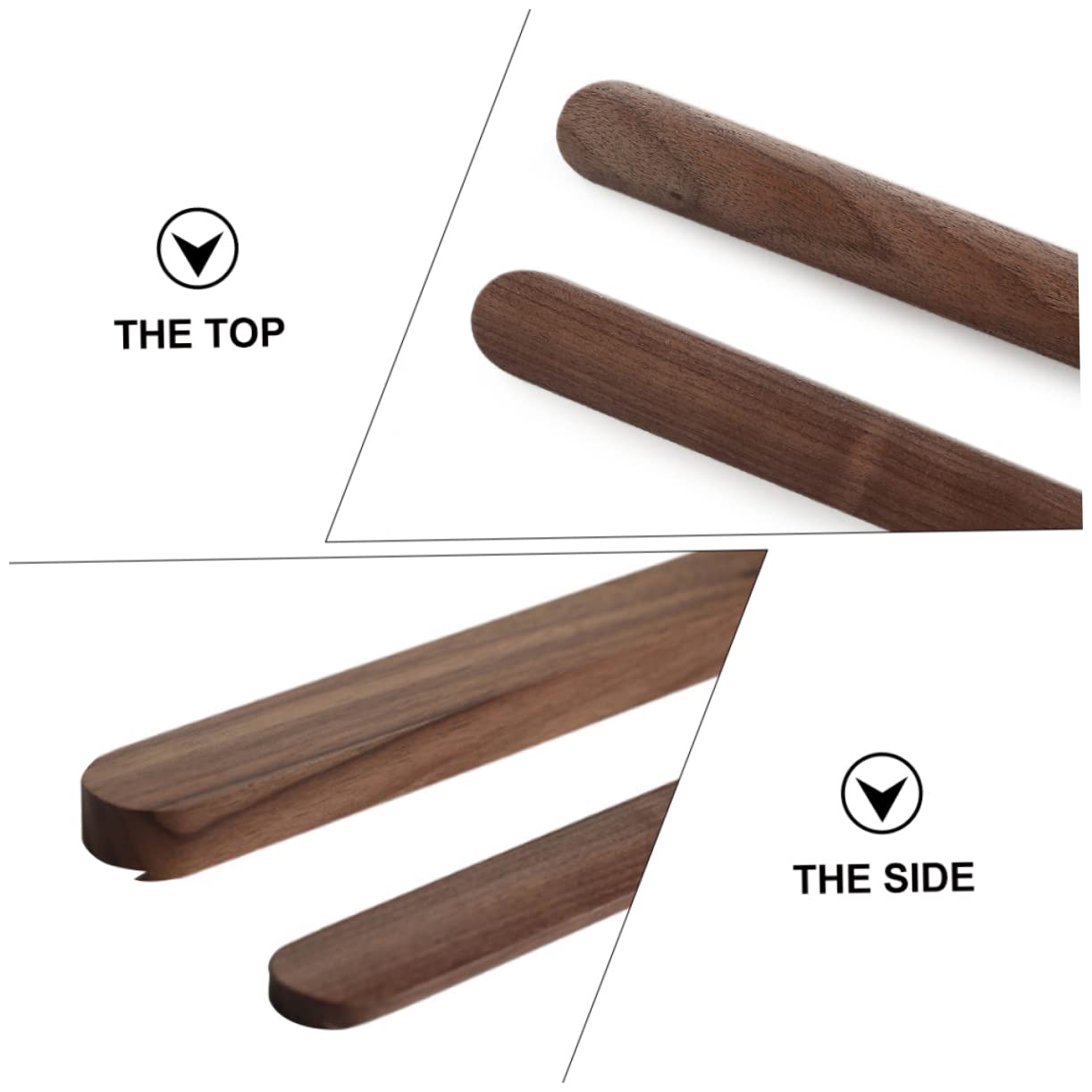 SHOWERORO Solid Wood Chopsticks Box Chopsticks Camping Holder Travel Silverware Travel Chopsticks with Case Silverware Case Chinese Chopsticks Black Walnut Solid Wood Fork Student Outdoor