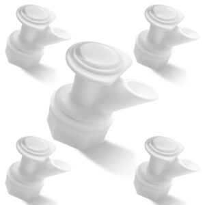 lergna 5-pack push button spigot kit replacement compatible with igloo coolers 2, 3, 5&10 gallon, replacement spout for igloo water jug, beverage cooler valve with gaskets and nut, bpa free, pp,white