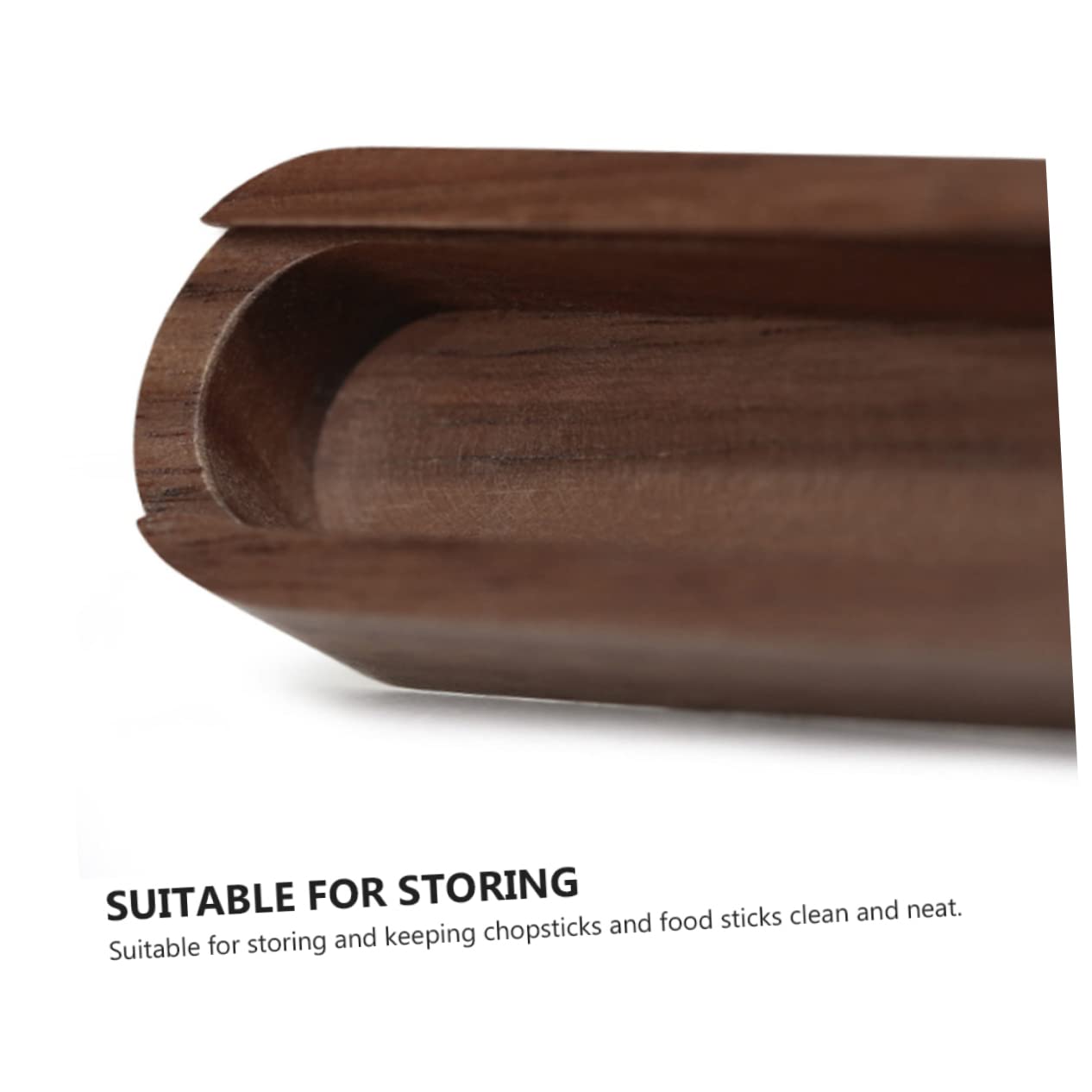 SHOWERORO Solid Wood Chopsticks Box Chopsticks Camping Holder Travel Silverware Travel Chopsticks with Case Silverware Case Chinese Chopsticks Black Walnut Solid Wood Fork Student Outdoor