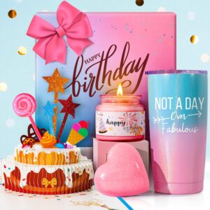 birthday gifts for women & teen girls, happy birthday gift basket set for her - best friend sister daughter wife girlfriend bestie bff, unique 16th 18th 21st 30th birthday gift idea for women girls