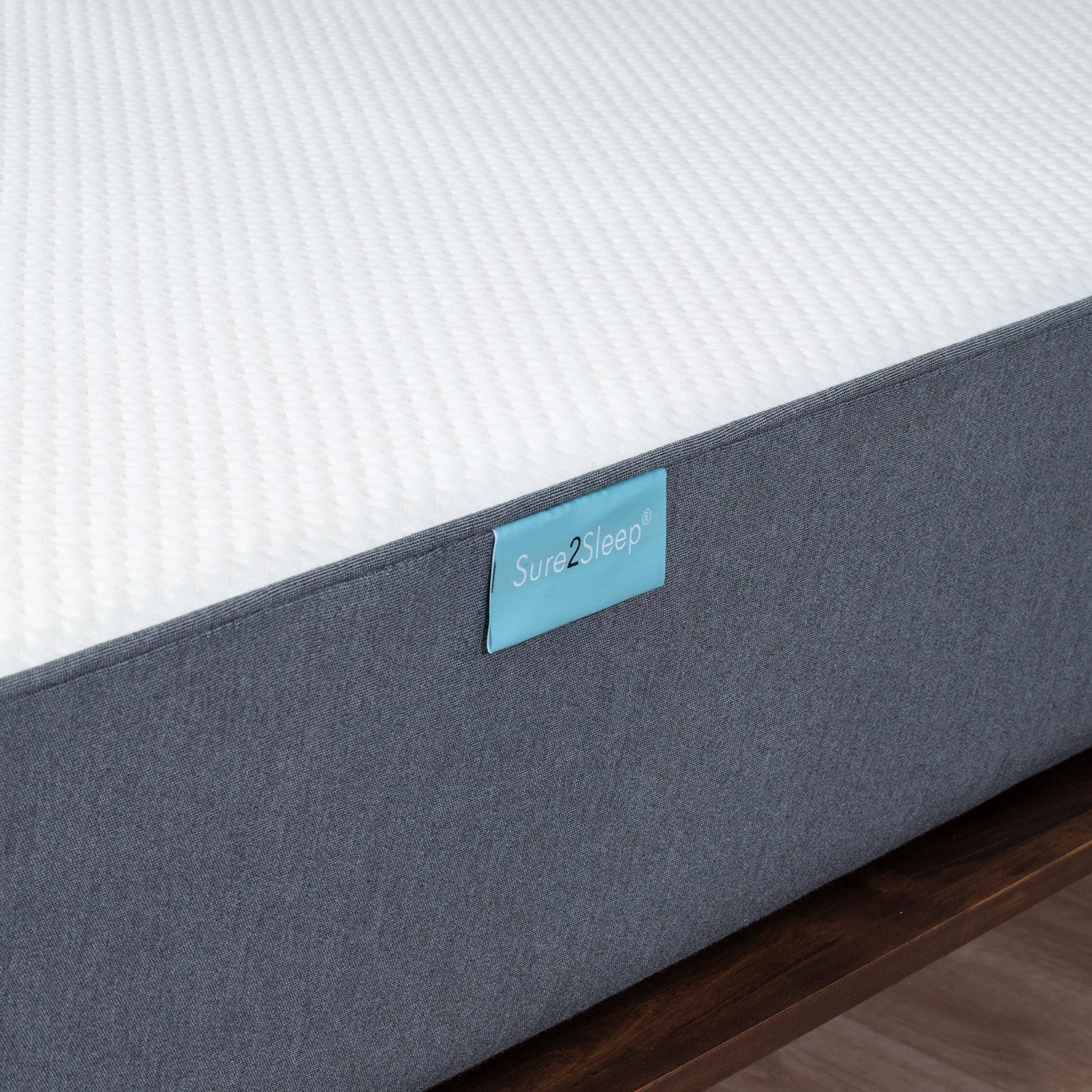 Sure2Sleep Monterey King Size 12-inch Med Firm Mattress. Fiberglass Free. Made in USA. Breathable HyPUR-Gel Sleeps Cool. CertiPUR-US