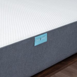 Sure2Sleep Monterey Queen Size 12-inch Med Firm Mattress. Fiberglass Free. Made in USA. Breathable HyPUR-Gel Sleeps Cool. CertiPUR-US