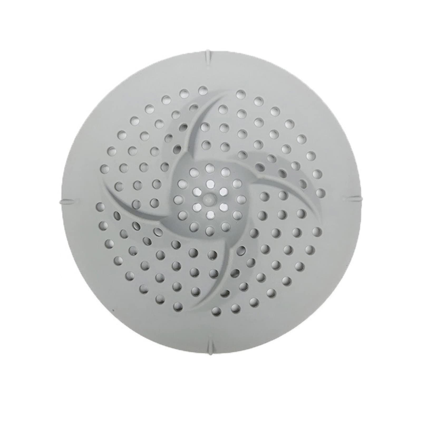 Altsuceser Hair Catcher Durable Silicone Hair Stopper Shower Drain Covers Easy to Install and Clean Suit for Bathroom Bathtub and Kitchen, Floor Sink Strainer Grey