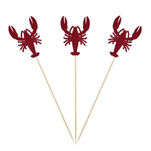 lobster centerpiece sticks, 12-pack table topper double-sided bridal shower birthday party decorations