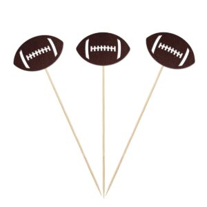 football centerpiece sticks, 12-pack table topper double-sided sports birthday baby shower party decorations