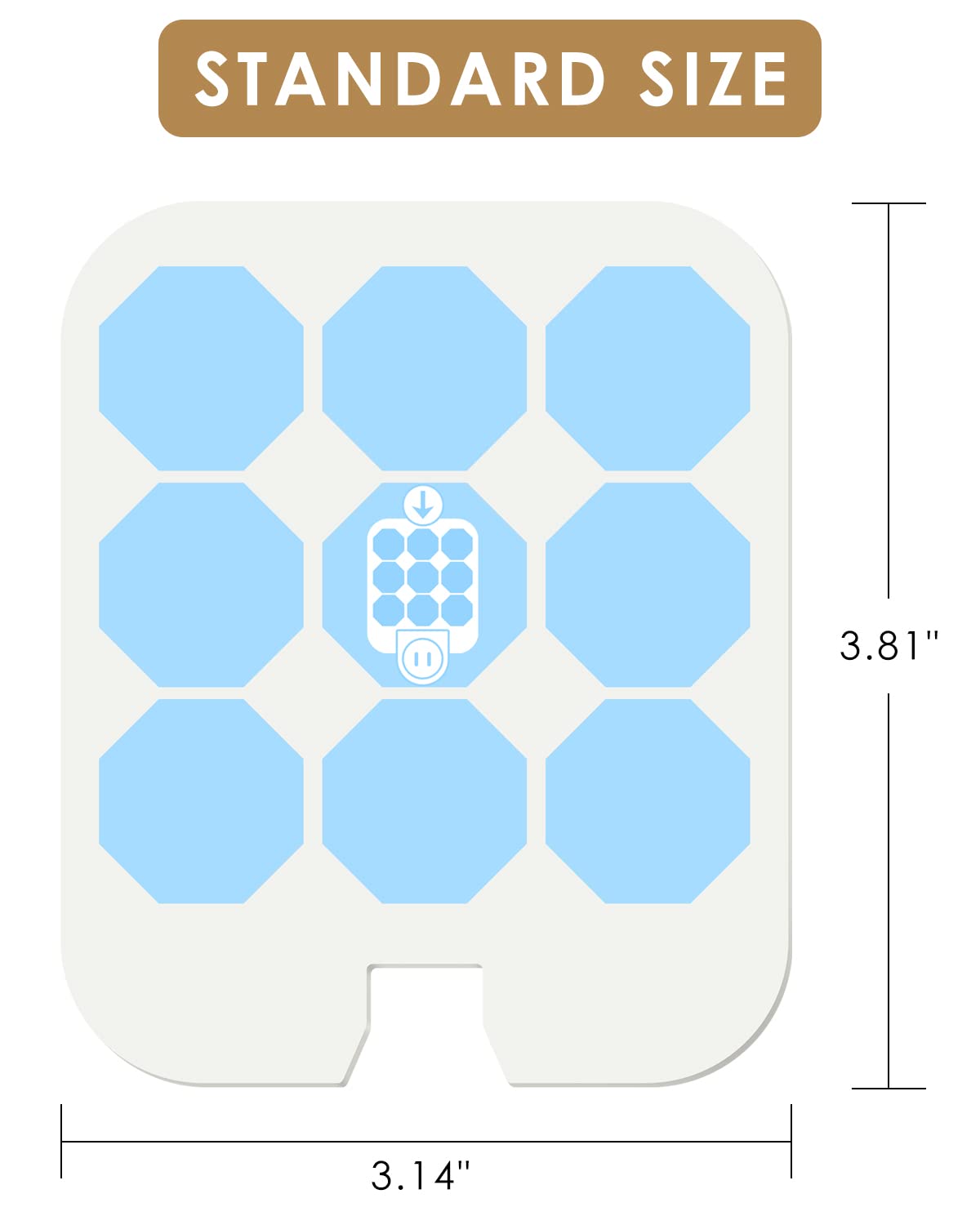 8 Pack Replacement Sticky Card for Safer Home SH502, Compatible with Dynatrap DT3005W Dot and for Safer Home SH502 Plug-in Indoor Replacement Glue Boards Refills