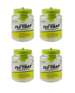 rescue outdoor reusable fly trap canister 4 pack