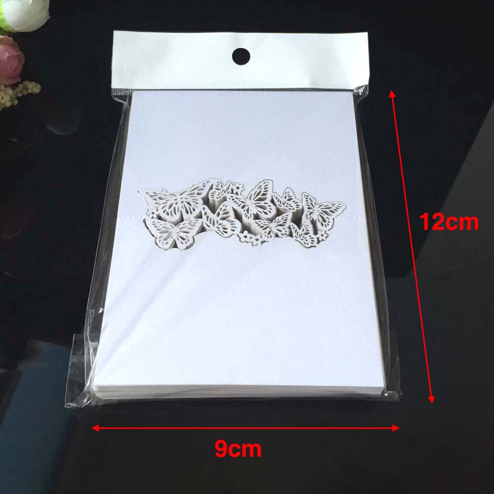 Place Card Table Name Card Paper Seat Numbers Cards Laser Cut Place Cards Tented Name Card Hollow Out Butterfly Place Card for Wedding Banquet Table Setting Baby Shower Bridal Shower (50PCS) Type 1