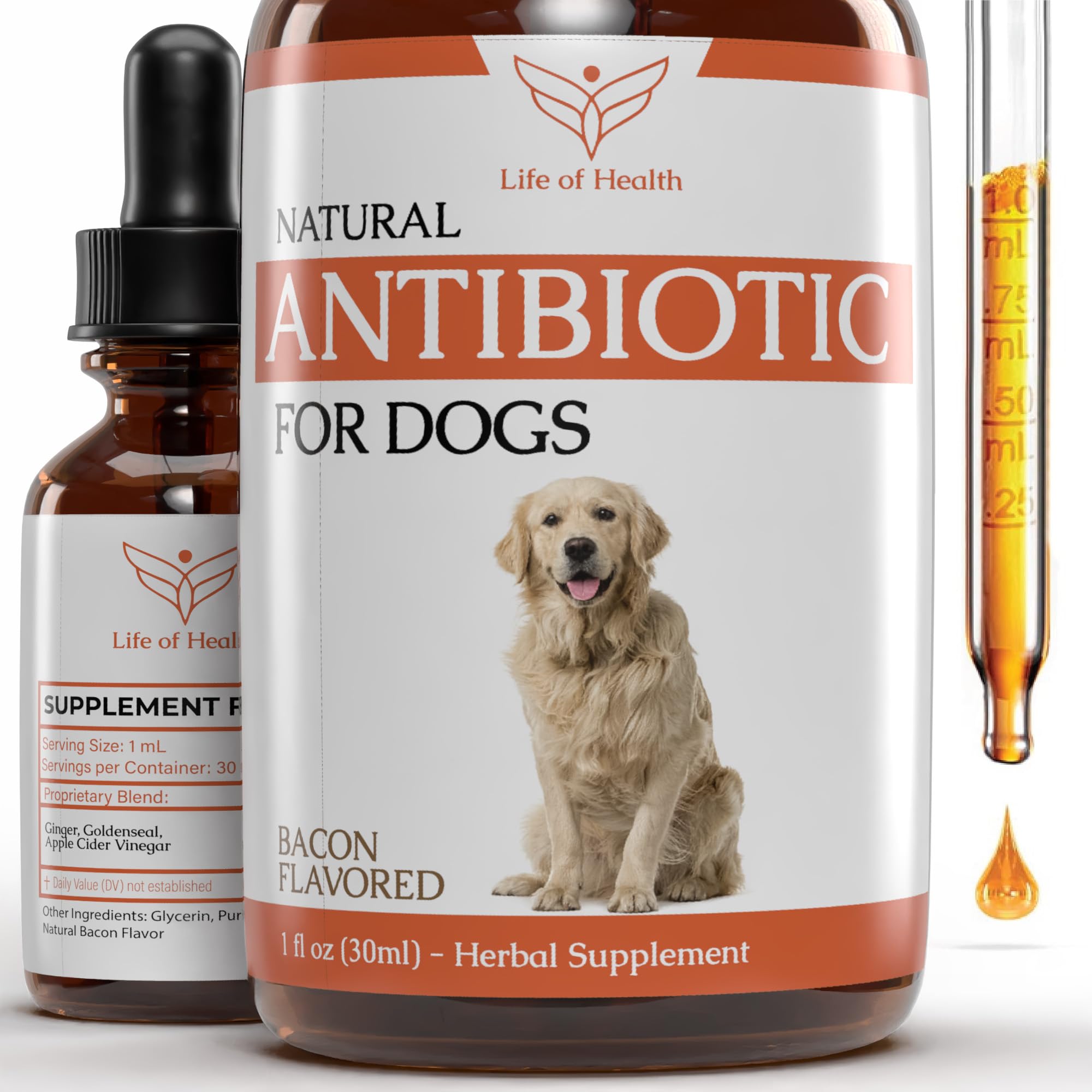 Natural Antibiotics for Dogs | Dog Antibiotics | Dog Ear Infection Treatment | Dog Itch Relief | Yeast Infection Treatment for Dogs | Dog Antibiotic | Pet Antibiotics | Antibiotic for Dogs | 1 oz