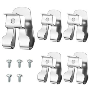 belt clip for ryobi, 5pcs drill clip for tool belt 633586002 636181001 replacement part with screws, stainless steel driver hook for ryobi and ridgid 18 volt tools ullnosoo