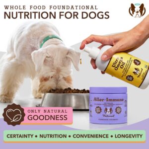 Natural Dog Company Aller-Immune Chews (90 Pieces), Turkey Flavor, Canine-Specific Probiotics, Allergy Immune Supplement for Dogs, Boosts Immune System, Antioxidant, Itch Relief for Dogs