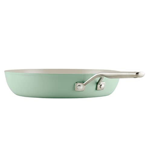 KitchenAid Hard Anodized Ceramic Nonstick Frying Pan/Skillet, 12.25 Inch, Pistachio