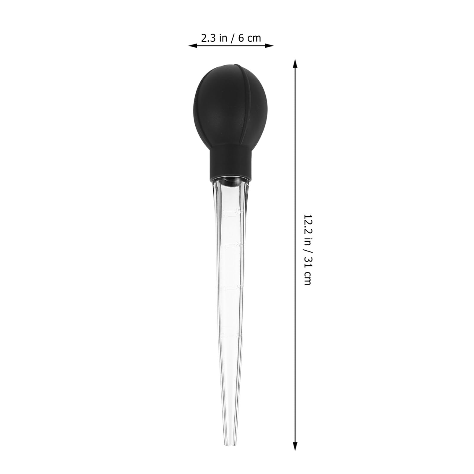 ULTECHNOVO Large Pipette, Turkey Baster, Plastic Baster with Scale Liquid Droppers Pipettes Transfer Silicone Bulb Baster for Cooking Basting Making