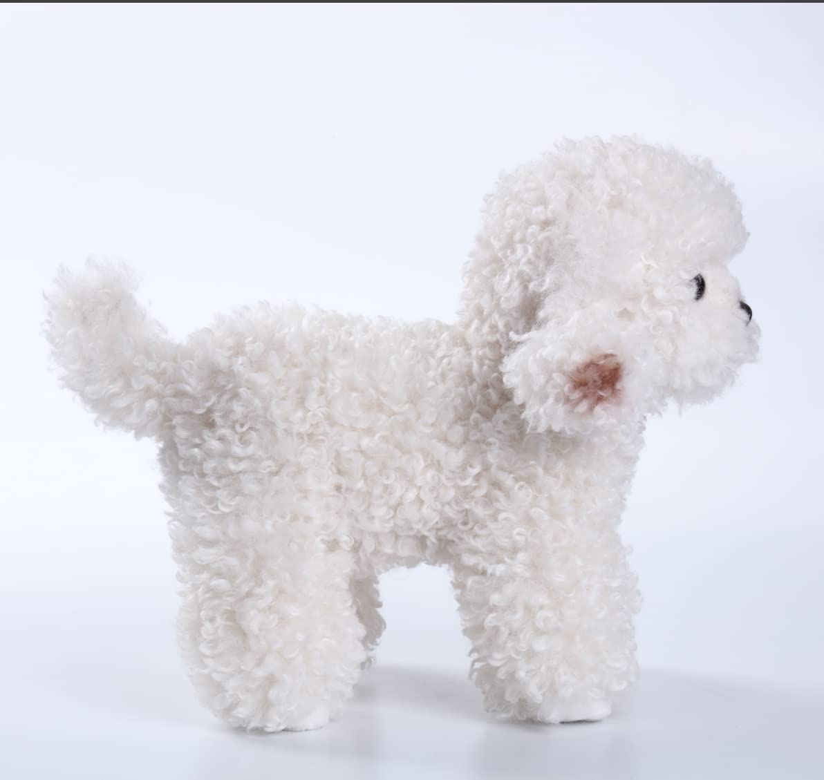 CU-MATE Poodle Plush Puppy Plushie Realistic Dog Stuffed Animal Toy Adorable Hugging Sleeping Pillow for Kids Friends