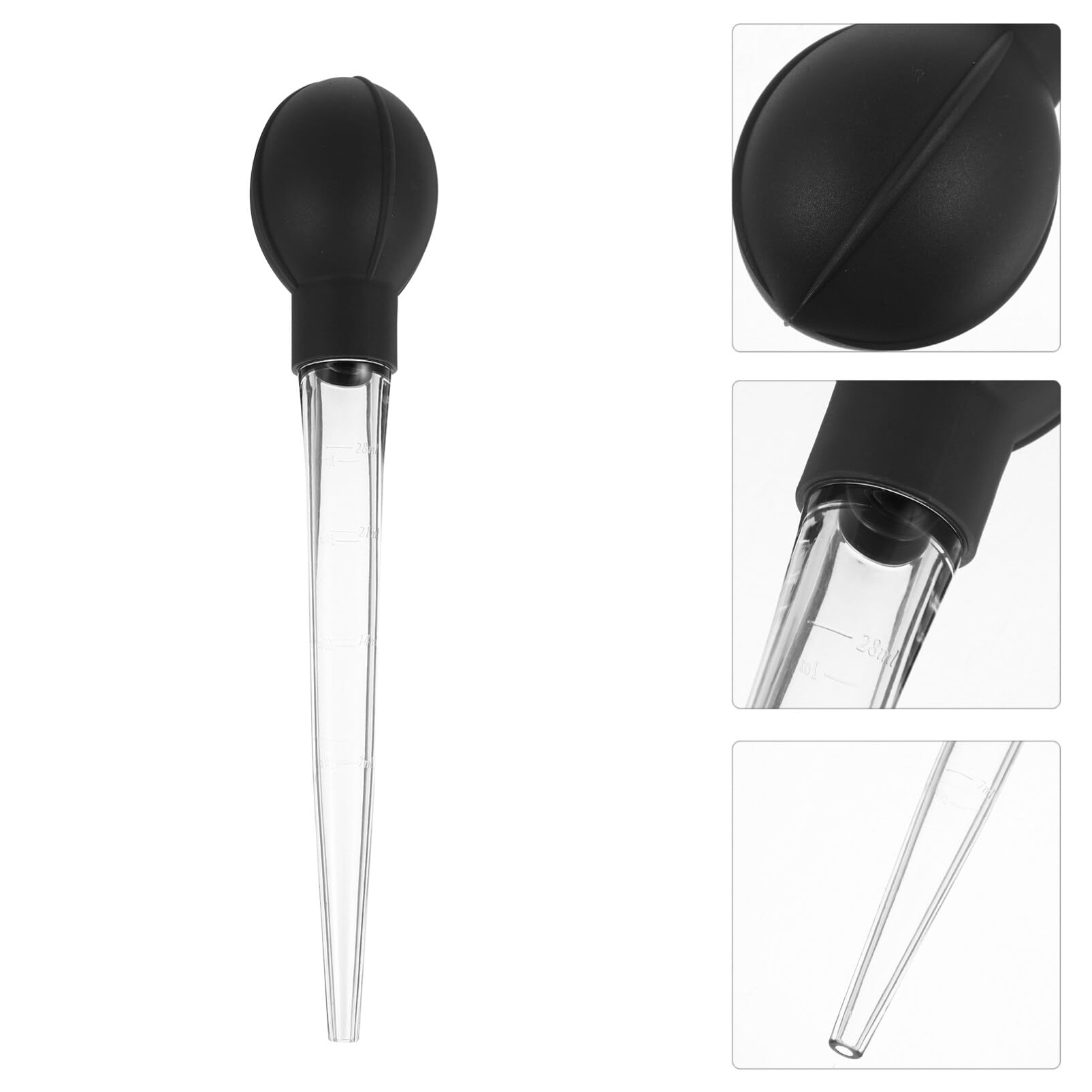 ULTECHNOVO Large Pipette, Turkey Baster, Plastic Baster with Scale Liquid Droppers Pipettes Transfer Silicone Bulb Baster for Cooking Basting Making