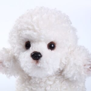 CU-MATE Poodle Plush Puppy Plushie Realistic Dog Stuffed Animal Toy Adorable Hugging Sleeping Pillow for Kids Friends