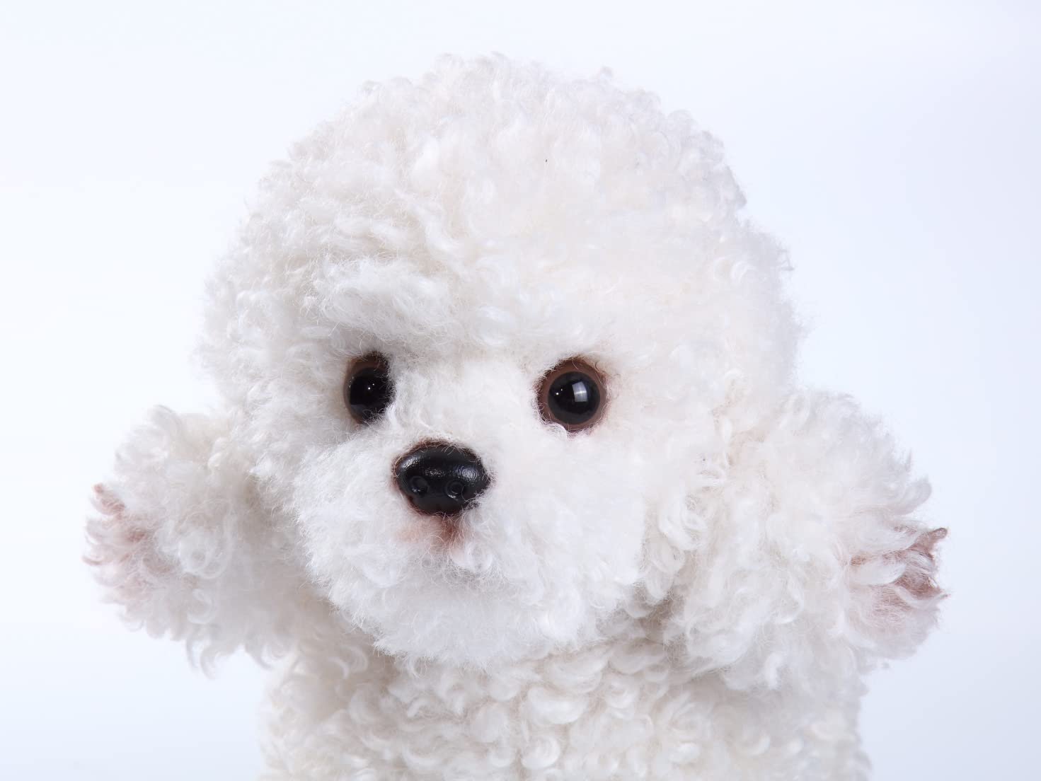 CU-MATE Poodle Plush Puppy Plushie Realistic Dog Stuffed Animal Toy Adorable Hugging Sleeping Pillow for Kids Friends