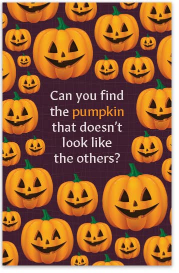 Find The Pumpkin (Mini Gospel Tract Card, Packet of 100, NKJV)