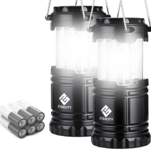 Energizer LED Rechargeable Plug-in Flashlights (3-Pack) and Etekcity Camping Lantern Gear Accessories Supplies (2 Pack)