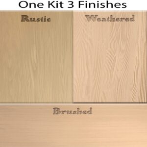 Wood Finish Multi-Purpose Kit – GO Beyond Faux Wood with Paintable Liquid Wood Based Primer and Gel Stain - Graining Tools Included (16oz Kit, Pickled Oak)