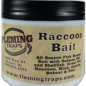 Fleming Traps Predator Bait Kit - Coyote, X5 & Raccoon Bait with Wool - 3 Pack