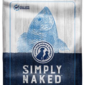 SIMPLY NAKED Wild Select Seafood Dog Food | No Chicken or Other Animal by-Products | Rich in Omega 3 & 6 Fatty Acids | Sustainably Sourced Wild Caught Fish | Made in The USA | 11lb Bag