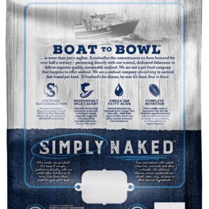 SIMPLY NAKED Wild Select Seafood Dog Food | No Chicken or Other Animal by-Products | Rich in Omega 3 & 6 Fatty Acids | Sustainably Sourced Wild Caught Fish | Made in The USA | 11lb Bag