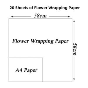 XIYUAN 20 Sheets Pure Color Flower Wrapping Paper,Florist Bouquet Supplies Waterproof Flower Paper Gift Packaging Floral Paper Florist Paper DIY Packaging Paper 22.8 x 22.8 inch(Sapphire Blue